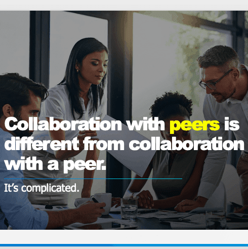 Overcoming the five factors that complicate peer collaboration » Abstract
