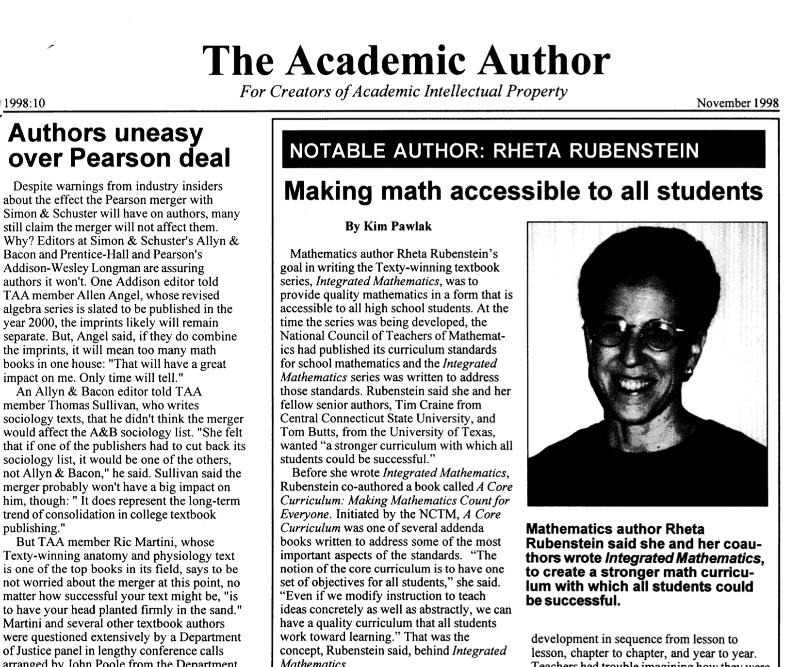 More Archival Topics From TAA's Print Newsletter with Commentary From ...